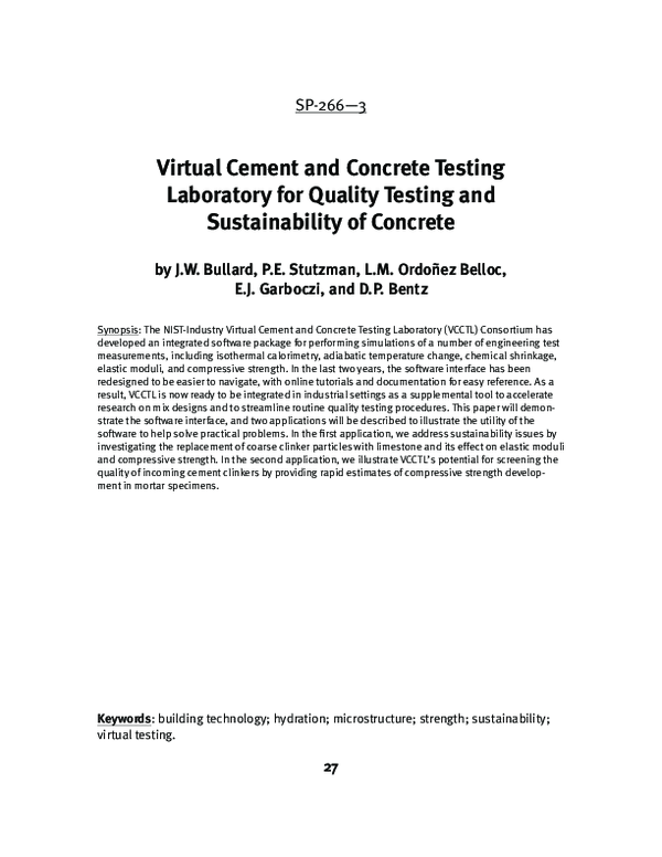 (PDF) Virtual Cement and Concrete Testing Laboratory for Quality ...