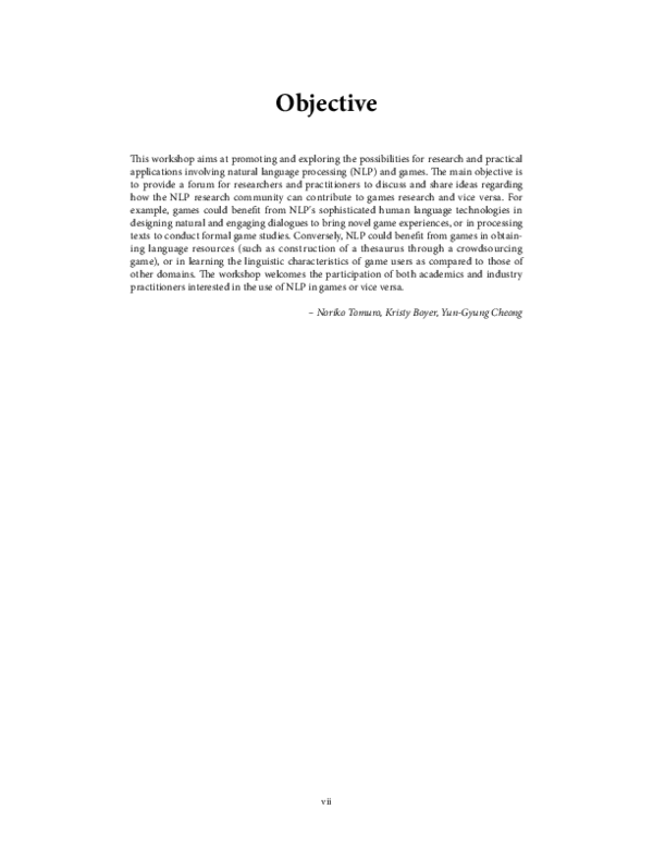 (PDF) Objective