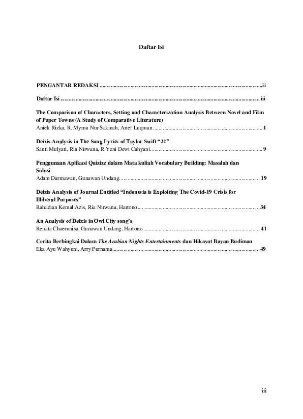 (PDF) The Comparison of Characters, Setting and Characterization ...