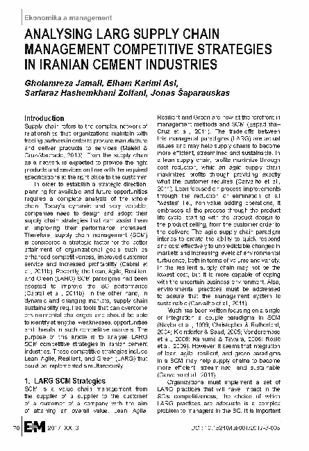 (PDF) Analysing larg supply chain management management competitive ...