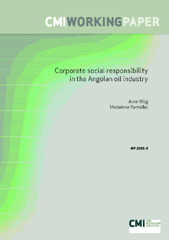 (PDF) Corporate social responsibility in the Angolan oil industry in ...