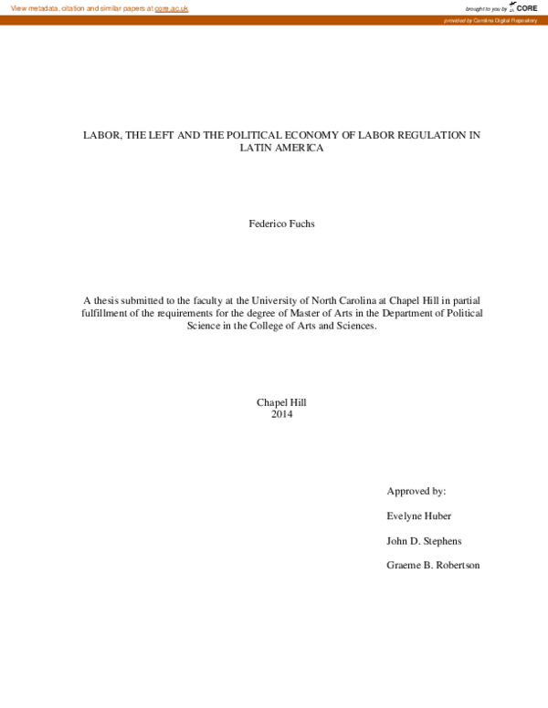 (PDF) Labor, the Left and the Political Economy of Labor Regulation in ...