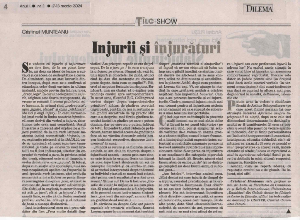 (PDF) Injurii și înjurături