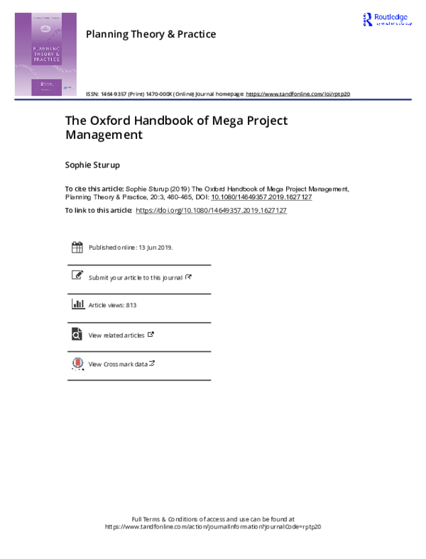(PDF) The Oxford Handbook of Mega Project Management
