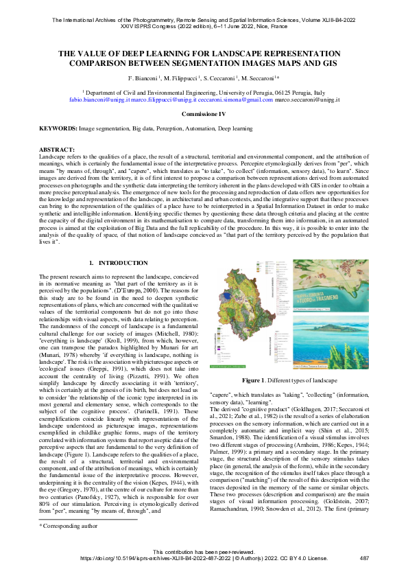 (PDF) The Value of Deep Learning for Landscape Representation Comparison Between Segmentation ...