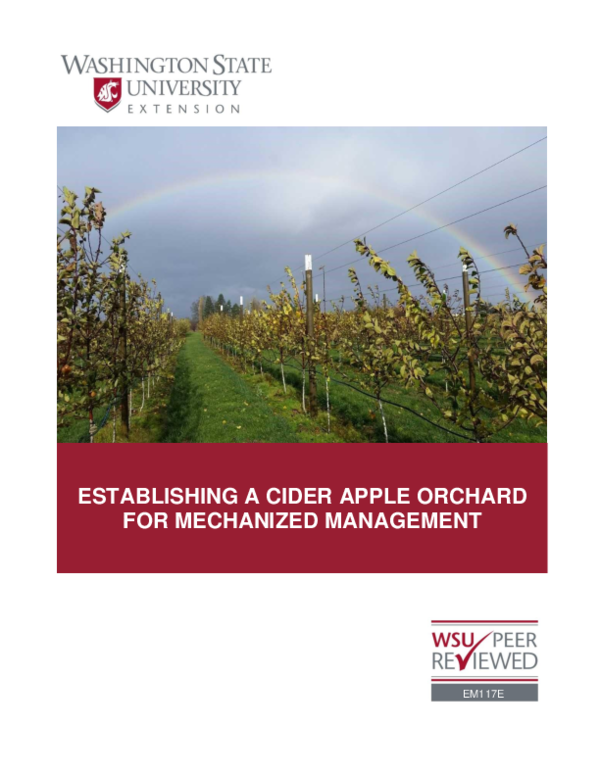 (PDF) Establishing a cider apple orchard for mechanized management ...