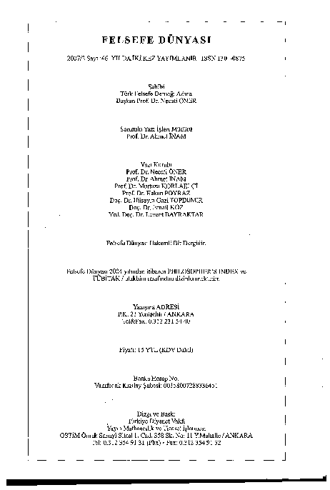 (PDF) TANRl'NIN MAHİYETİ VE BASİTLİK SORUNU