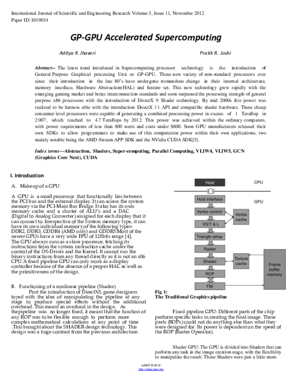 (PDF) GP-GPU Accelerated Supercomputing