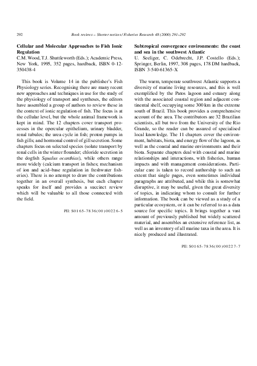(PDF) Subtropical convergence environments: the coast and sea in the ...
