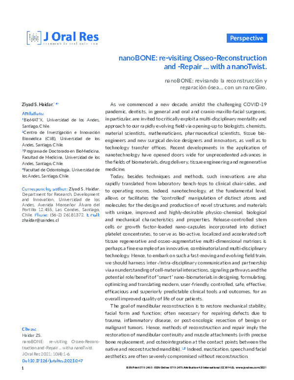 (PDF) nanoBONE: re-visiting Osseo-Reconstruction and -Repair … with a ...