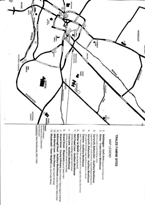 (PDF) Tralee Famine Sites map