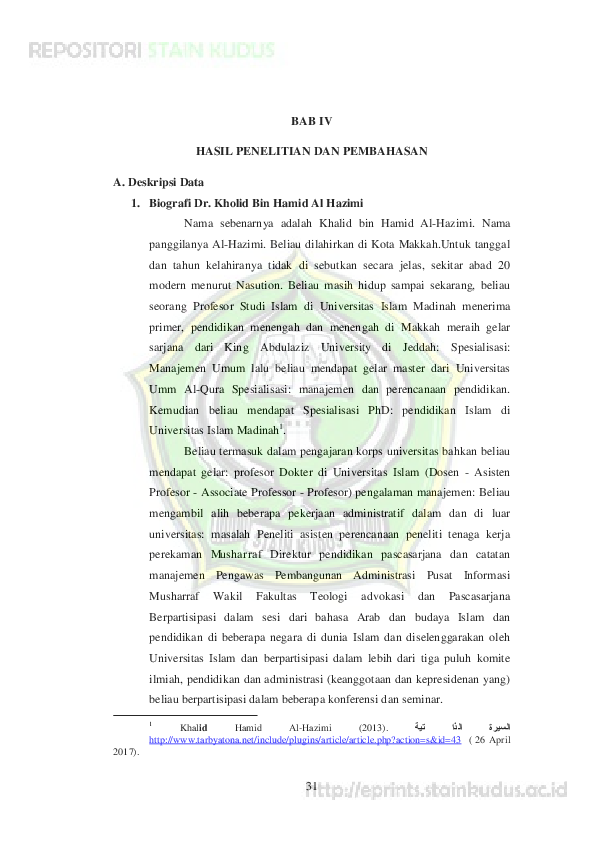 (PDF) Dasar-Dasar Pendidikan Islam Perspektif Dr. Kholid Bin Hamid Al ...