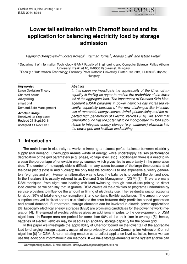 (PDF) Lower tail estimation with Chernoff bound and its application for balancing electricity ...