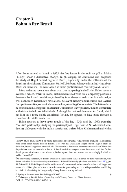 (PDF) Bohm After Brazil