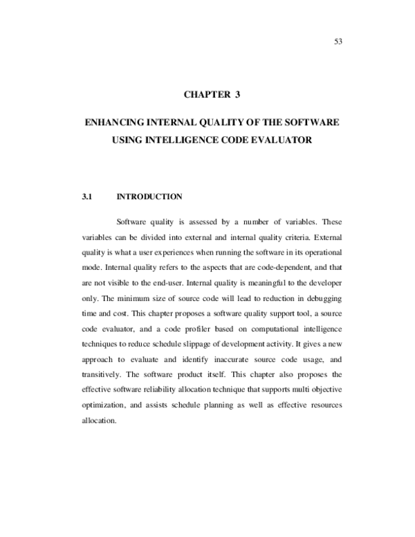 (PDF) Enhancing Internal Quality of the Software Using Intelligence ...