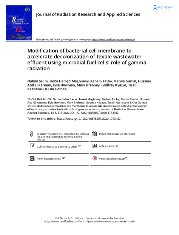(PDF) Modification of bacterial cell membrane to accelerate ...