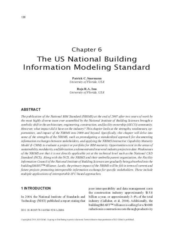 (PDF) The US National Building Information Modeling Standard