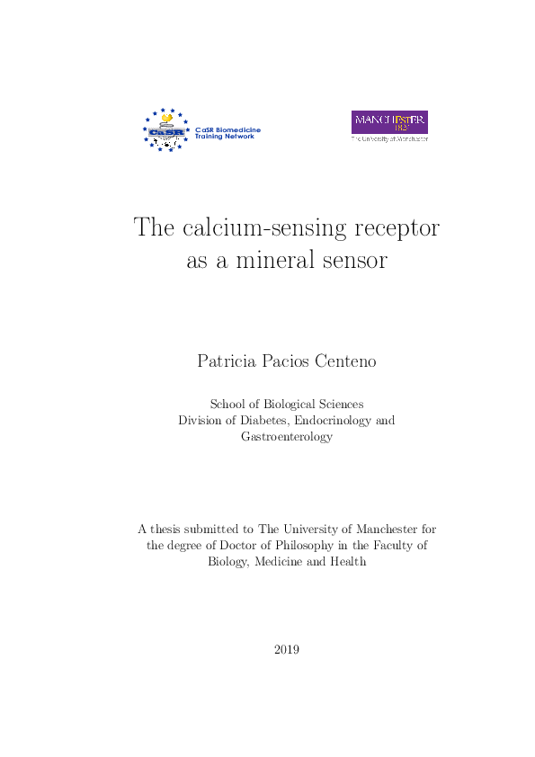 (PDF) The calcium-sensing receptor as a mineral sensor