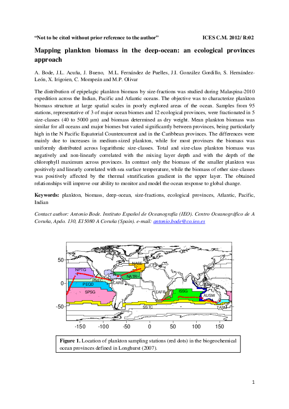 (PDF) Mapping plankton biomass in the deep-ocean: an ecological ...
