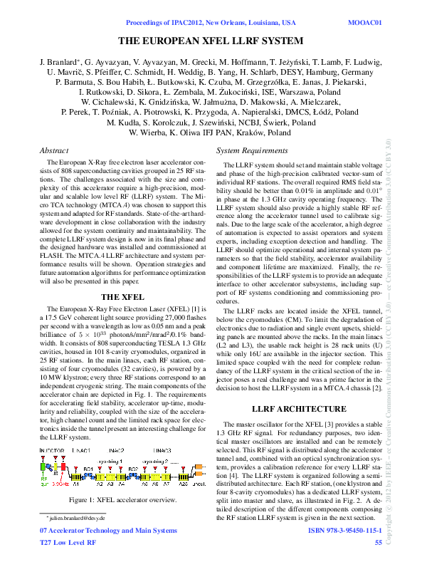 (PDF) The European XFEL LLRF System