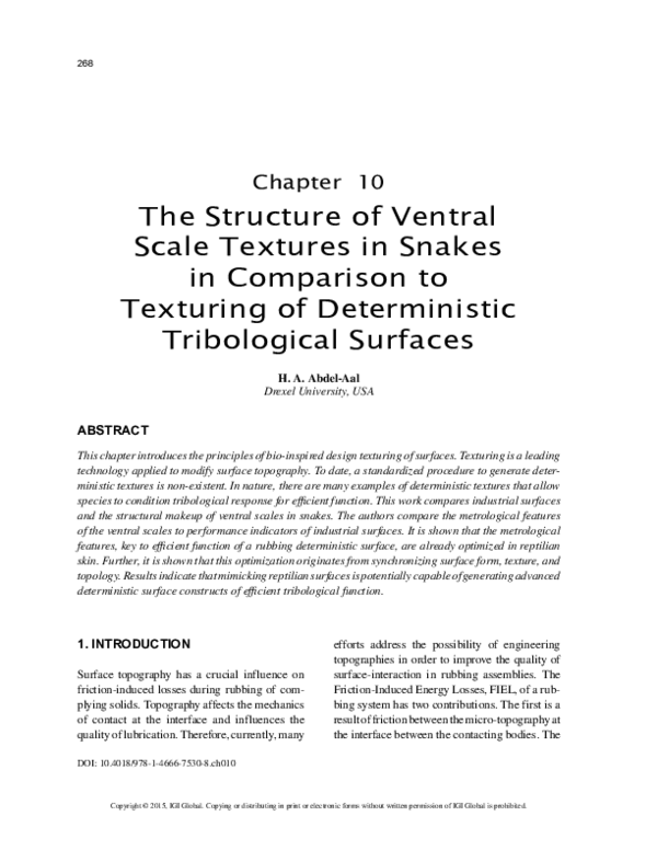 (PDF) The Structure of Ventral Scale Textures in Snakes in Comparison ...