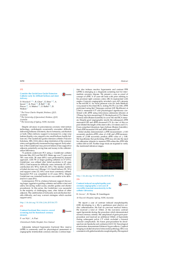 (PDF) Consider the GuideLiner Guide Extension Catheter early for ...
