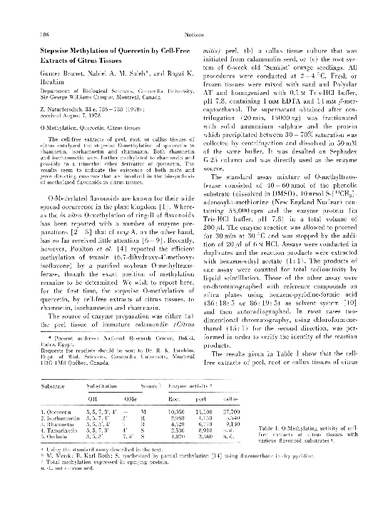 (PDF) Notizen: Stepwise Methylation of Quercetin by Cell-Free Extracts ...