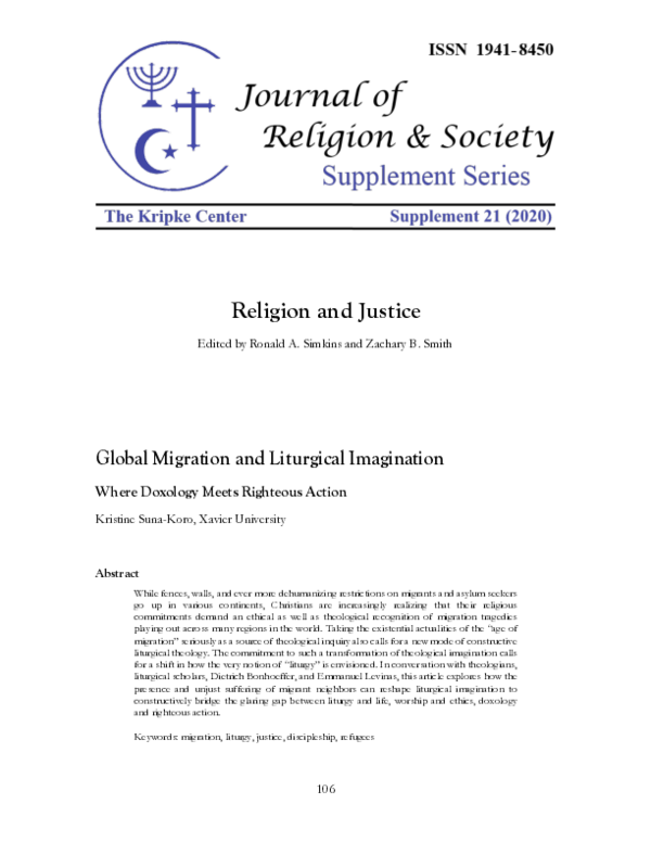 (PDF) Religion and Justice