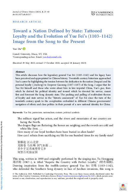 (PDF) "Toward a Nation Defined by State: Tattooed Loyalty and the ...