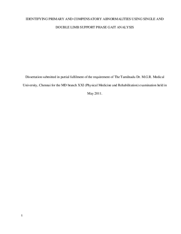(PDF) Identifying Primary and Compensatory Abnormalities using Single ...