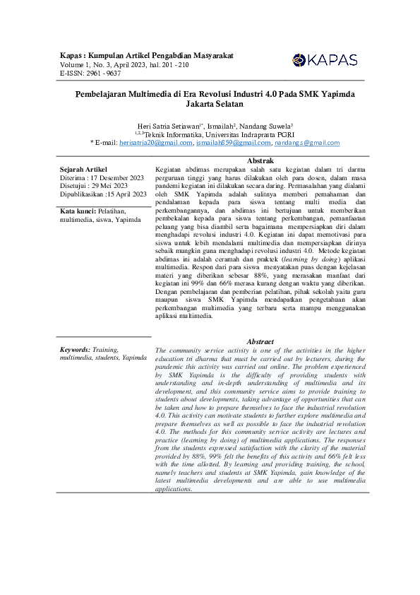 (PDF) Pembelajaran Multimedia di Era Revolusi Industri 4.0 Pada SMK ...