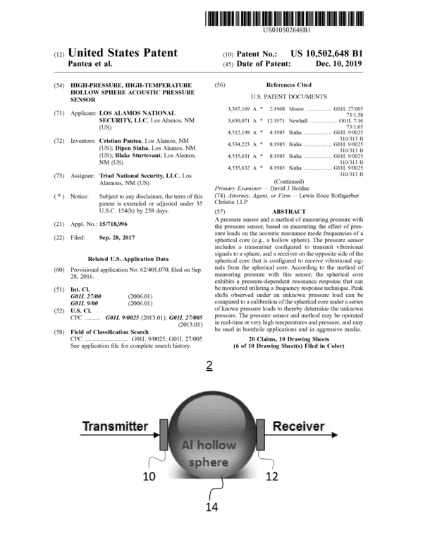(PDF) High-pressure, high-temperature hollow sphere acoustic pressure sensor | Dipen Sinha ...