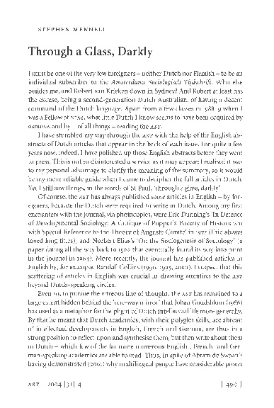 (PDF) Through a glass, Darkly
