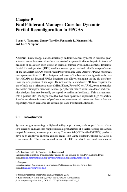 (PDF) FPGAs and Parallel Architectures for Aerospace Applications