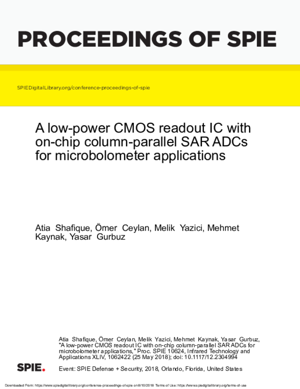 (PDF) A low-power CMOS readout IC with on-chip column-parallel SAR ADCs for microbolometer ...