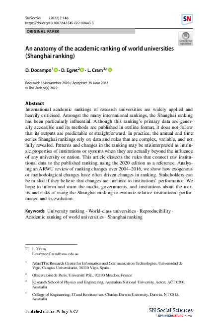 (PDF) An anatomy of the academic ranking of world universities ...