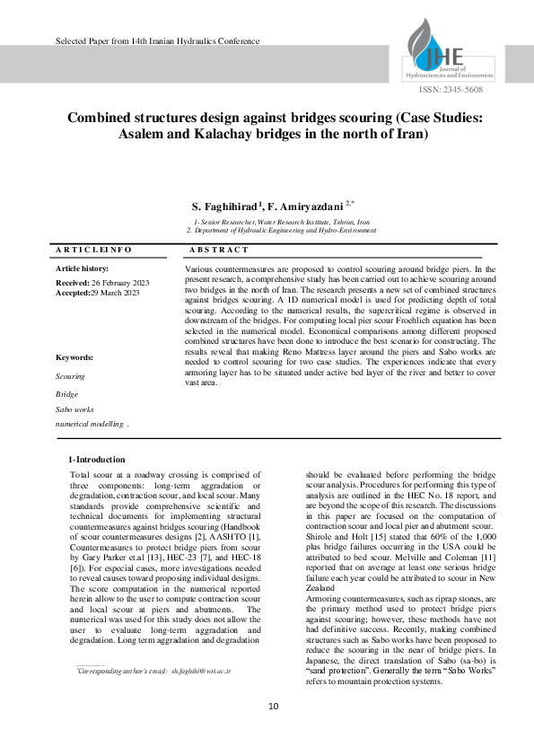 (PDF) Combined structures design against bridges scouring (Case Studies ...