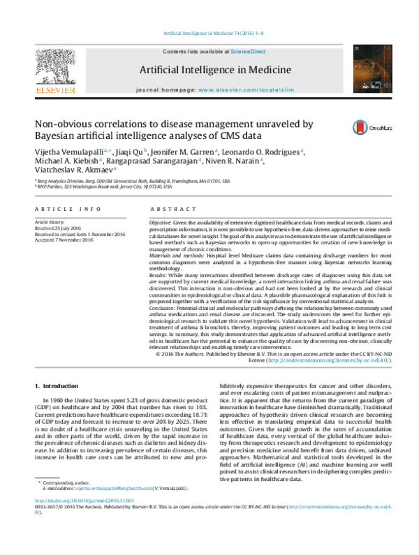 (PDF) Non-obvious correlations to disease management unraveled by ...