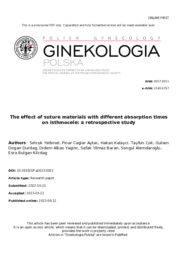 (PDF) The effect of suture materials with different absorption times on ...