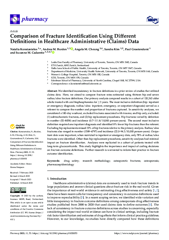 (PDF) Comparison of Fracture Identification Using Different Definitions ...