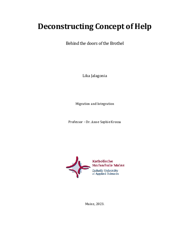 (PDF) Deconstructing Concept of Help Field Research