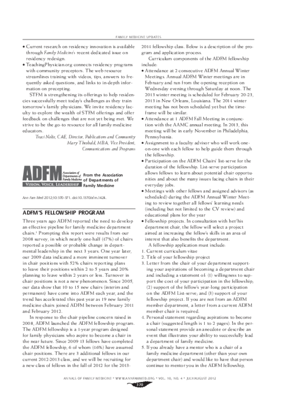 (PDF) Adfm's Fellowship Program