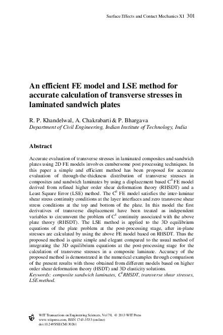 (PDF) An efficient FE model and LSE method for accurate calculation of ...