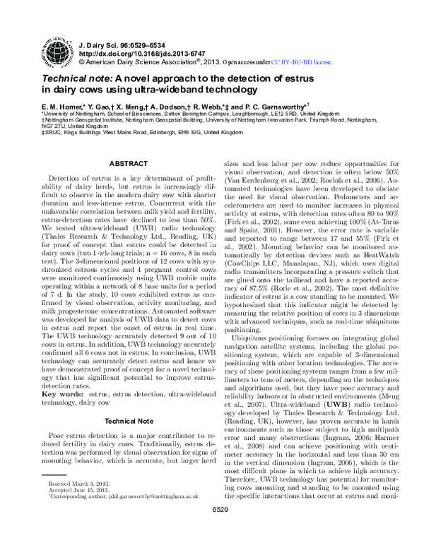 (PDF) Technical note: a novel approach to the detection of estrus in dairy cows using ultra ...