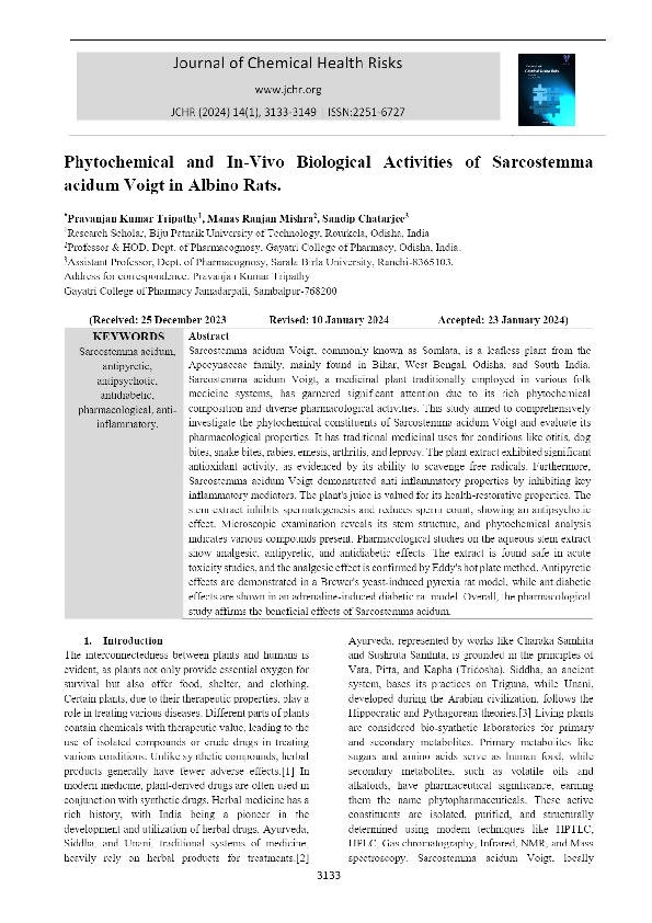 (PDF) View of Phytochemical and In-Vivo Biological Activities of ...