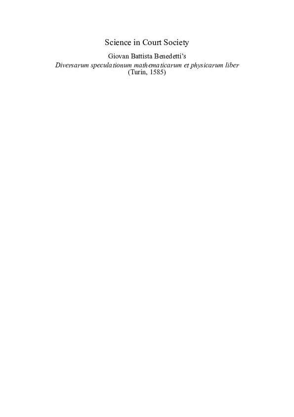 (PDF) Science in Court Society