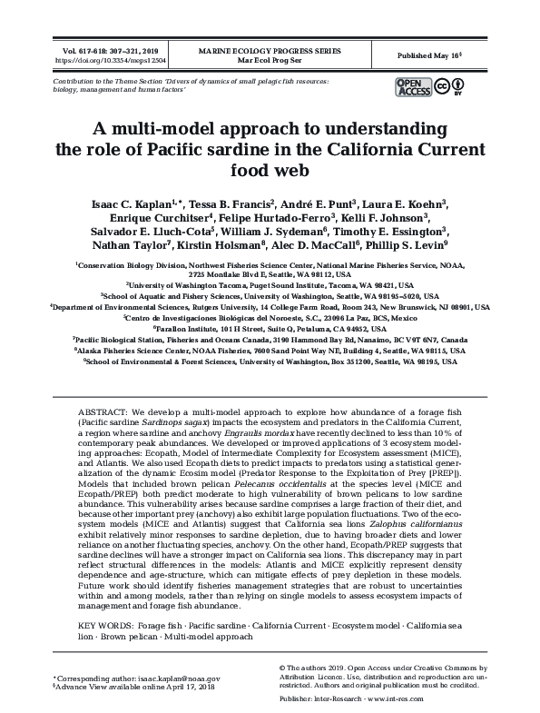(PDF) A multi-model approach to understanding the role of Pacific ...