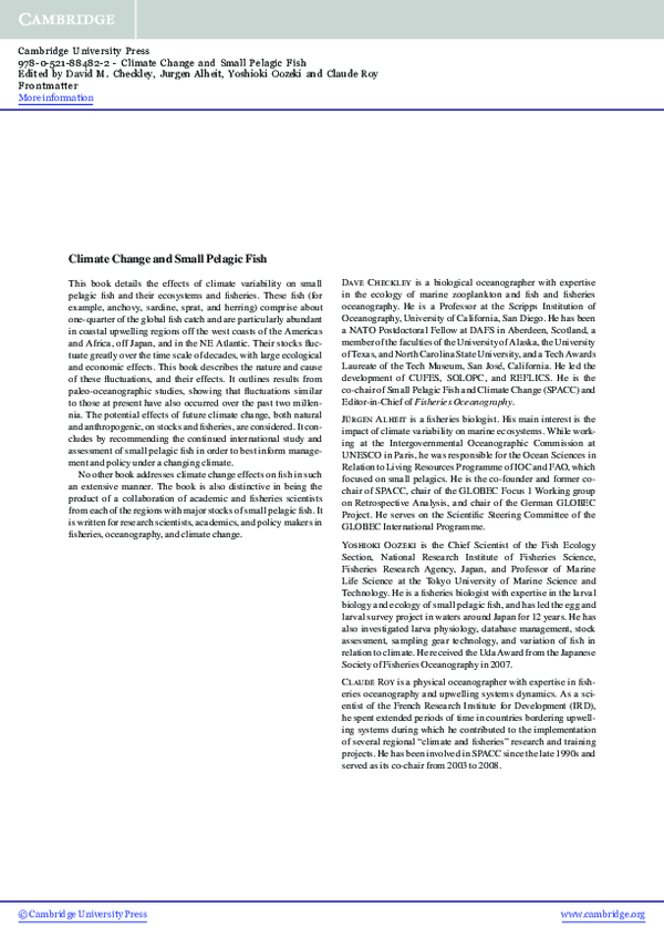 (PDF) Chapter 15 : Synthesis and perspective