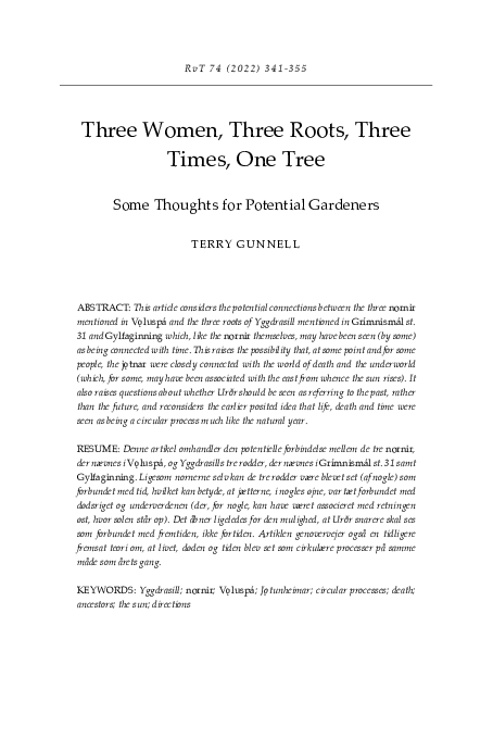 (PDF) Three Women, Three Roots, Three Times, One Tree