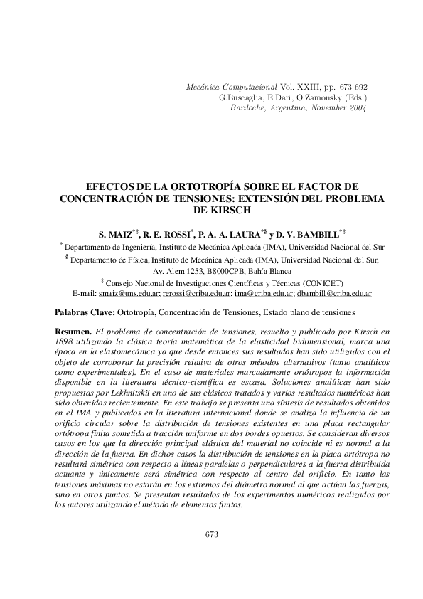 (PDF) Efectos De La Ortotropía Sobre El Factor De